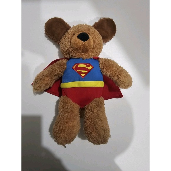 Gund | Toys | Gund Superman Teddy Bear Plush Red Cape Dc Comics Stuffed ...